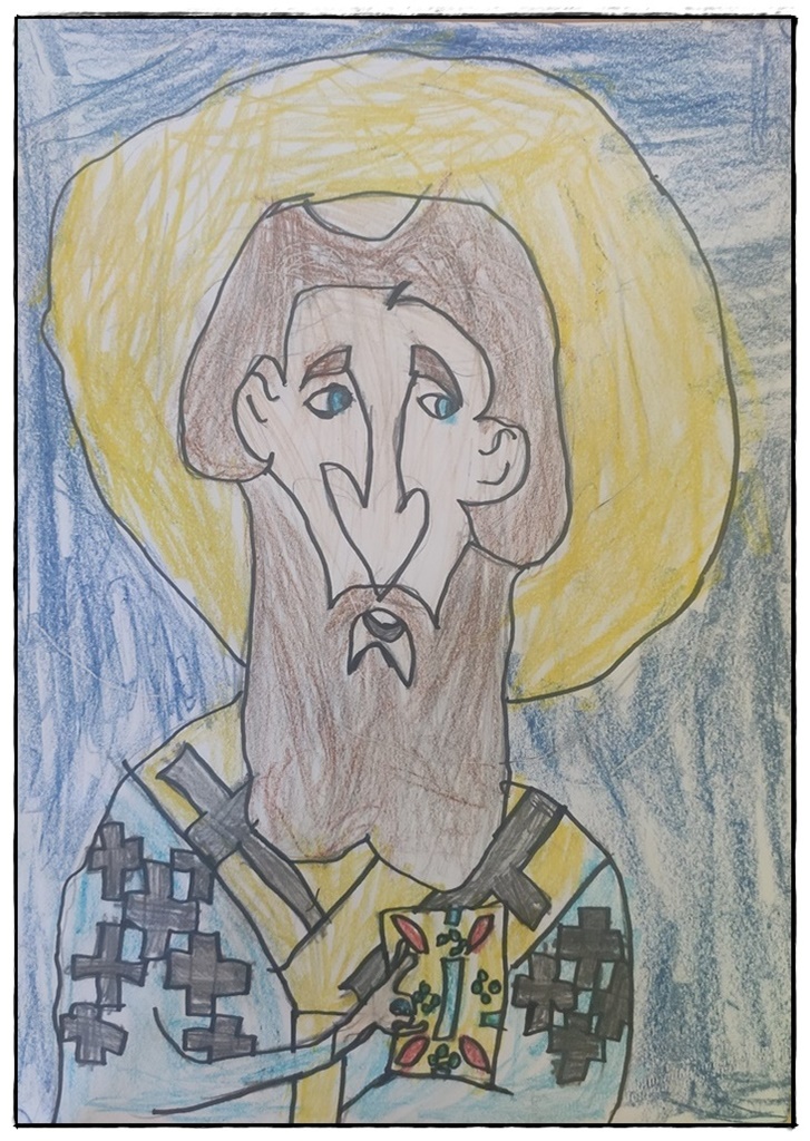 Свети Сава и отац и мати са малим дететом | Учитељски кутак